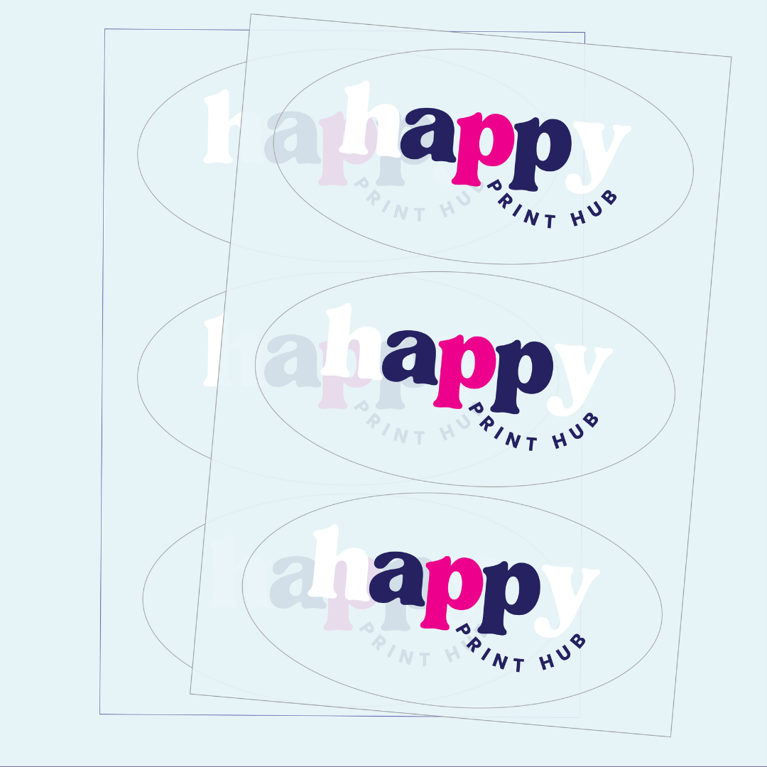 Custom Clear Stickers & Labels | With or Without White Ink – Happy ...