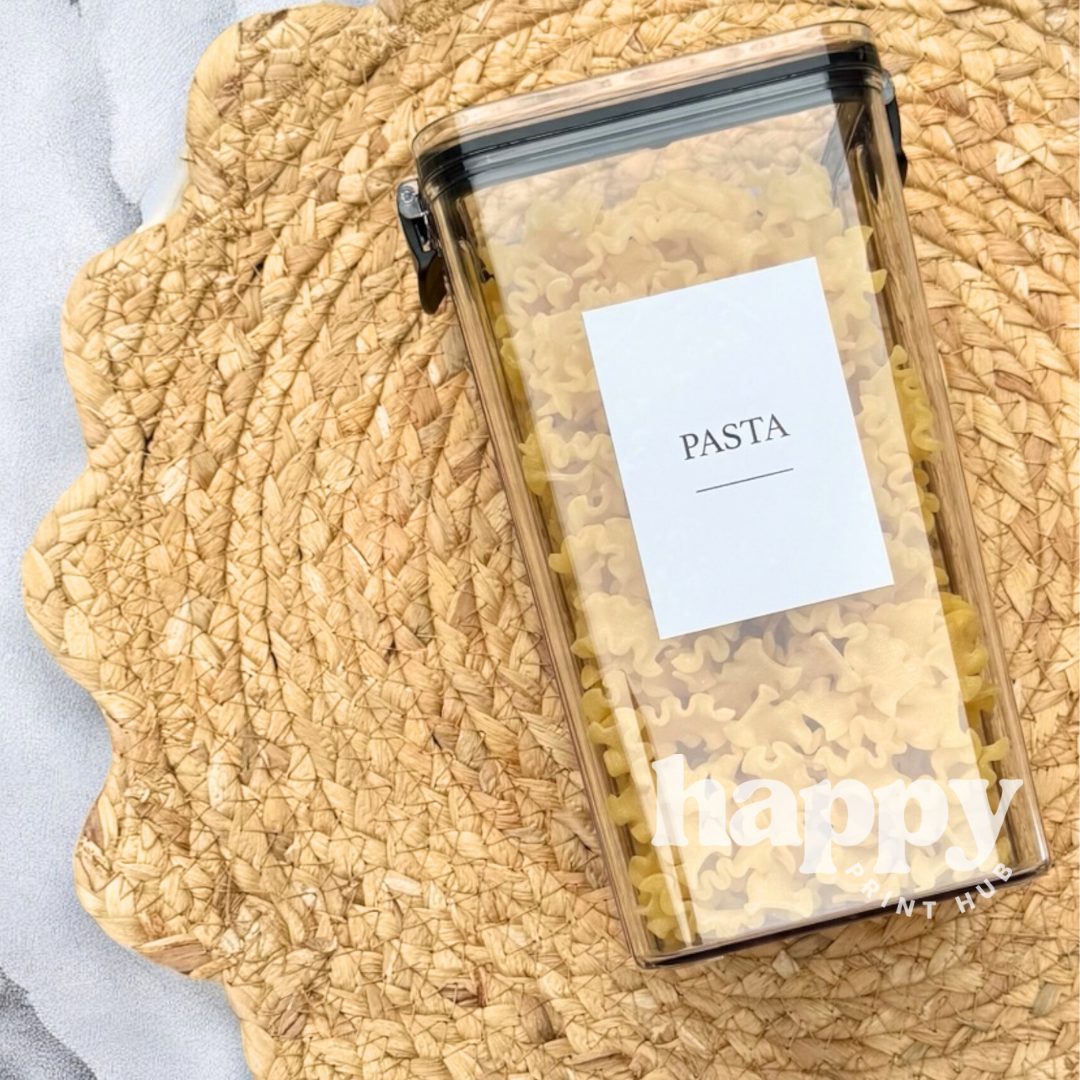 Pantry Labels | Large Rectangle | Custom Peel + Stick – Waterproof ...