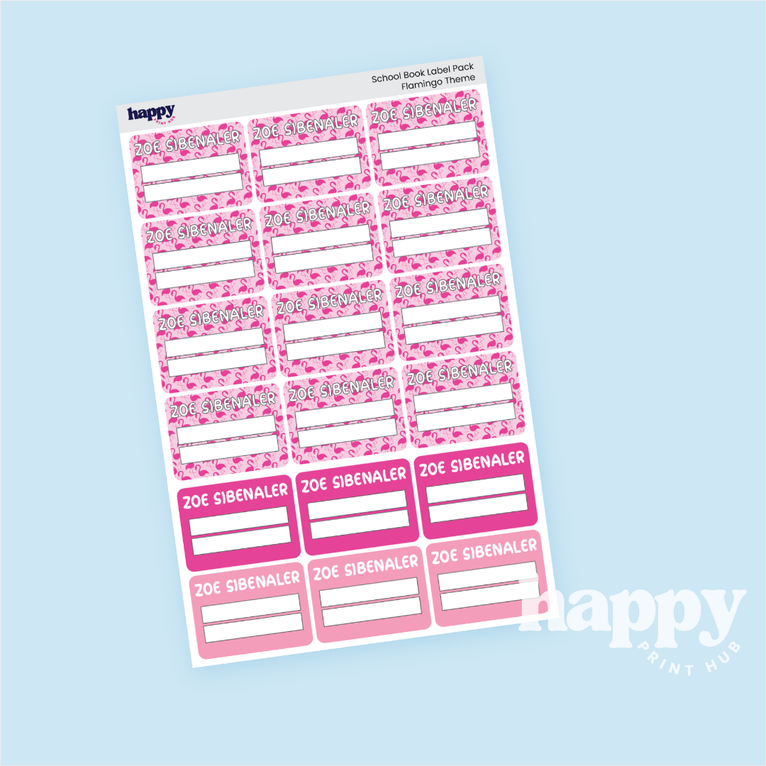 Personalised School Subject Book Labels – Durable & Practical – Happy ...